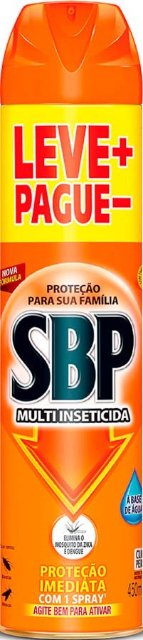 INSETICIDA AEROSOL SBP 300ML MULTI LEVE 450ML | Goiás Atacado Distribuidor